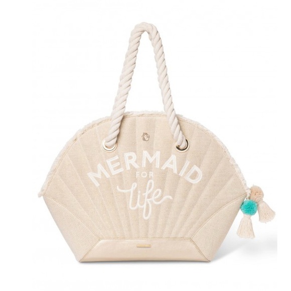 Spartina 449 | Bags | Spartina 449 Mermaid For Life Boho Shell Tote ...